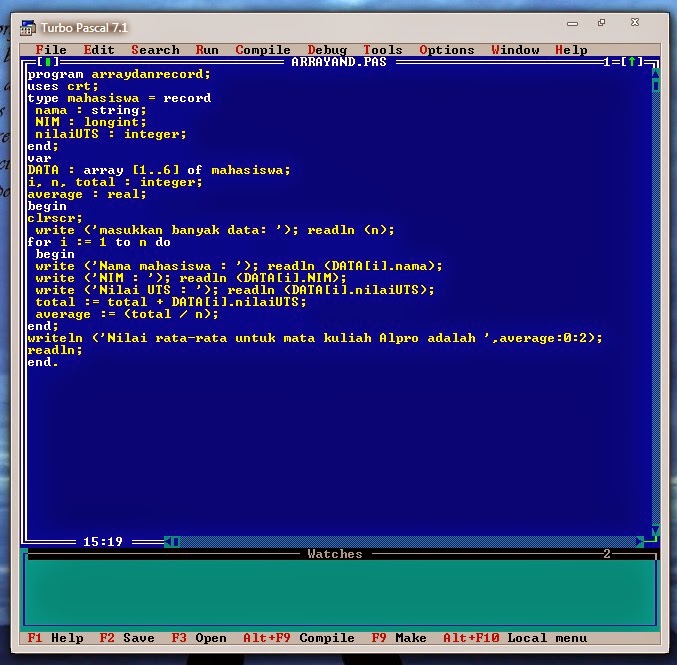 Contoh Program Array Dan Record contoh-program-array-dan-record