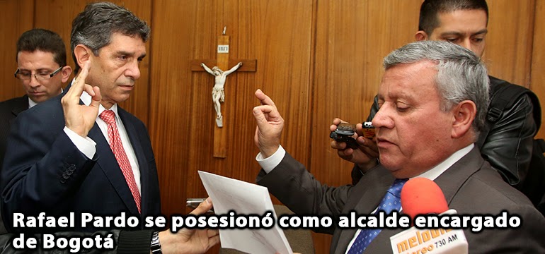 BOGOTÁ - RED METROnet: Rafael Pardo asumió como nuevo alcalde Mayor (e ...