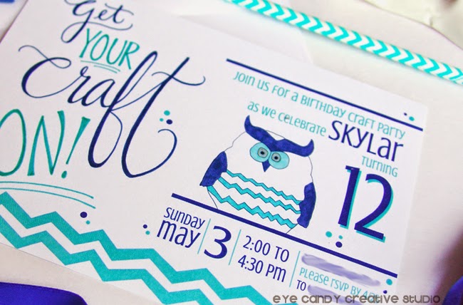 Eye Candy Creative Studio: SNEAK PEEK :: Craft Birthday Party Theme