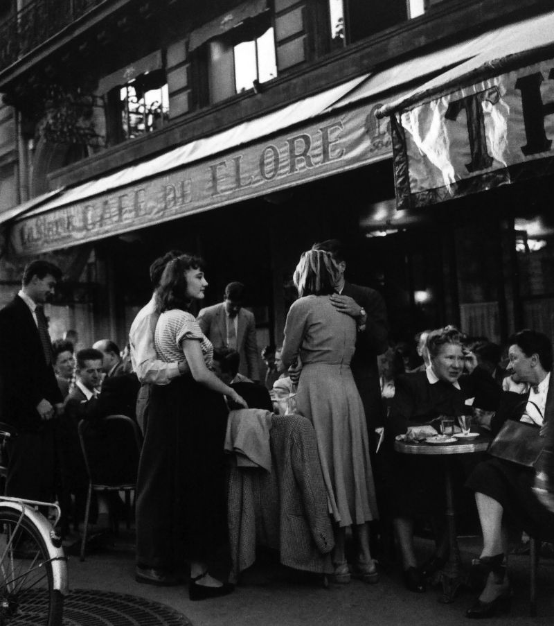 20 Fascinating Vintage Photos of the Café de Flore, One of the Oldest Cafés in Paris ~ Vintage ...