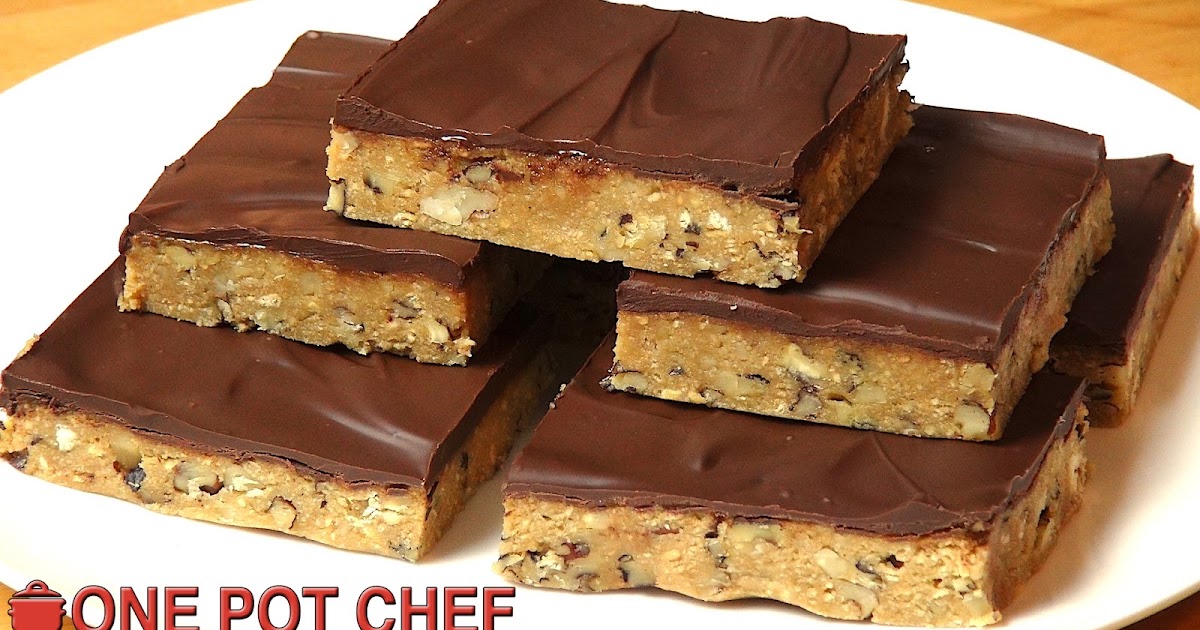 The One Pot Chef Show: No Bake Chocolate Crunch Slice | One Pot Chef