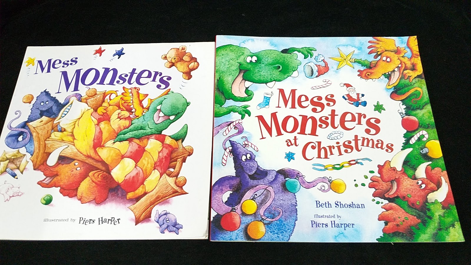 Kid Books Blog: 80.Mess Monsters / Mess Monsters at Christmas