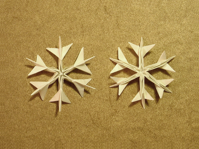 easy origami snowflake ~ origami instructions art and craft ideas