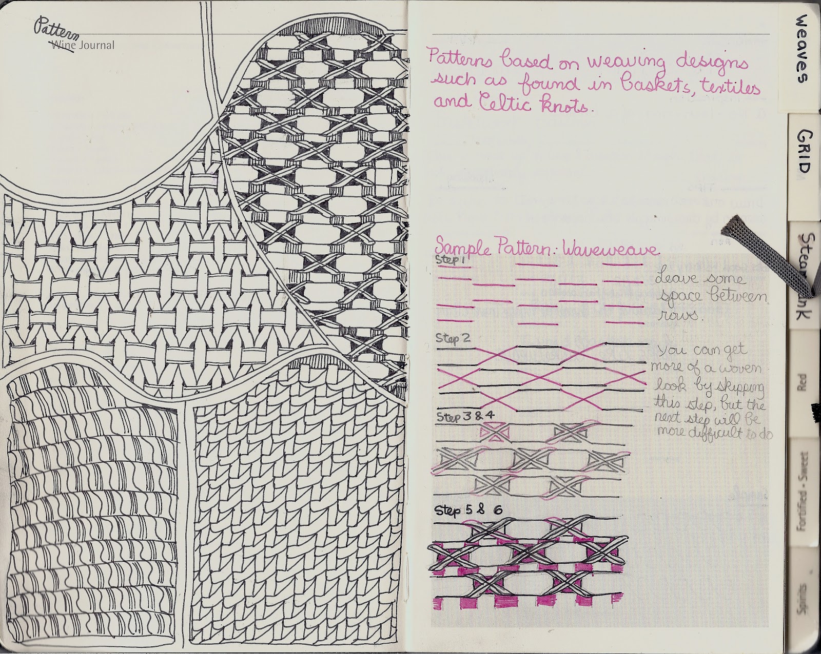 New tangle Pattern WaveWeave and Review of the Moleskine Wine Passions ...