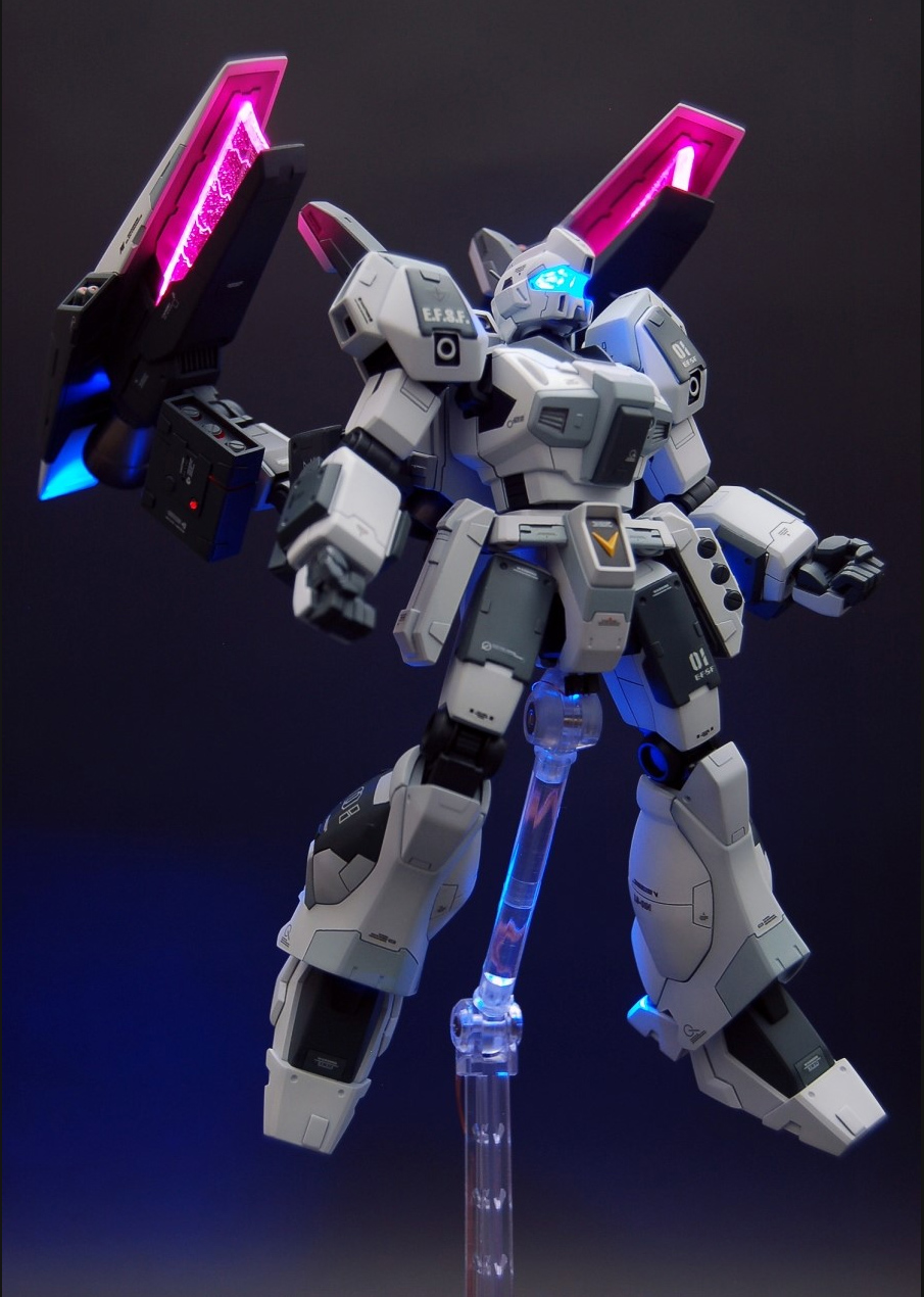 GUNDAM GUY: 1/144 Super Jegan for Old Type (ver.DK) - Custom Build w/ LEDs