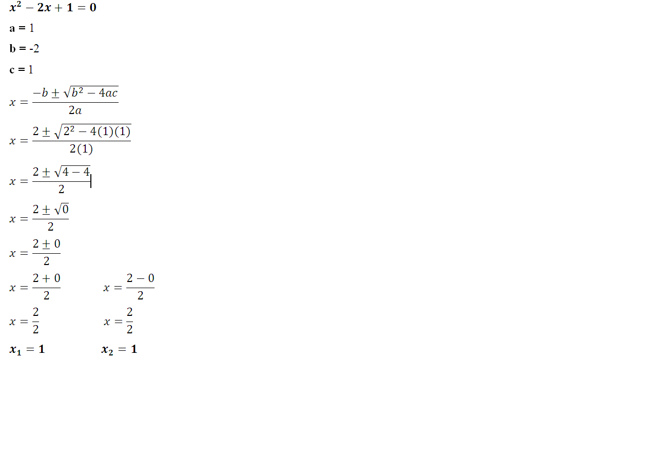 Blog de Matemáticas: Ejemplos. Fórmula General