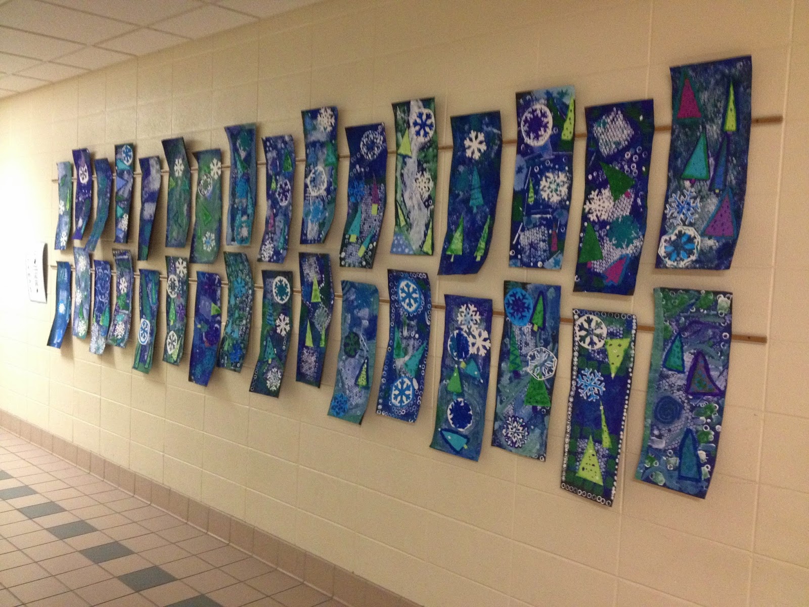 WHAT'S HAPPENING IN THE ART ROOM??: 5th Grade Winter Collages