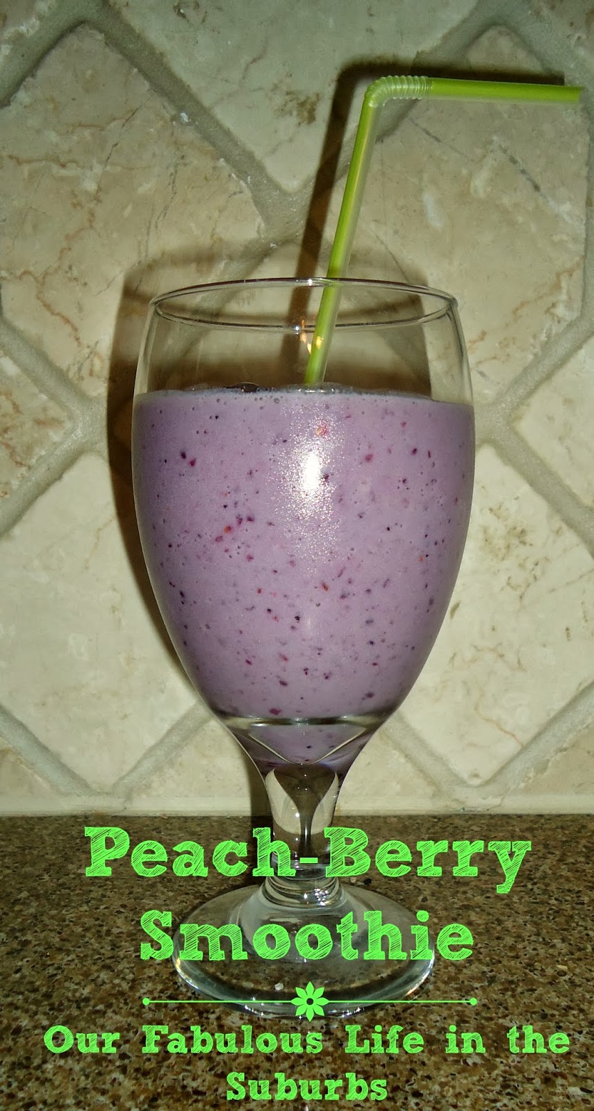 Super Easy Peach-Berry Smoothie - Our Fabulous Life in the Suburbs