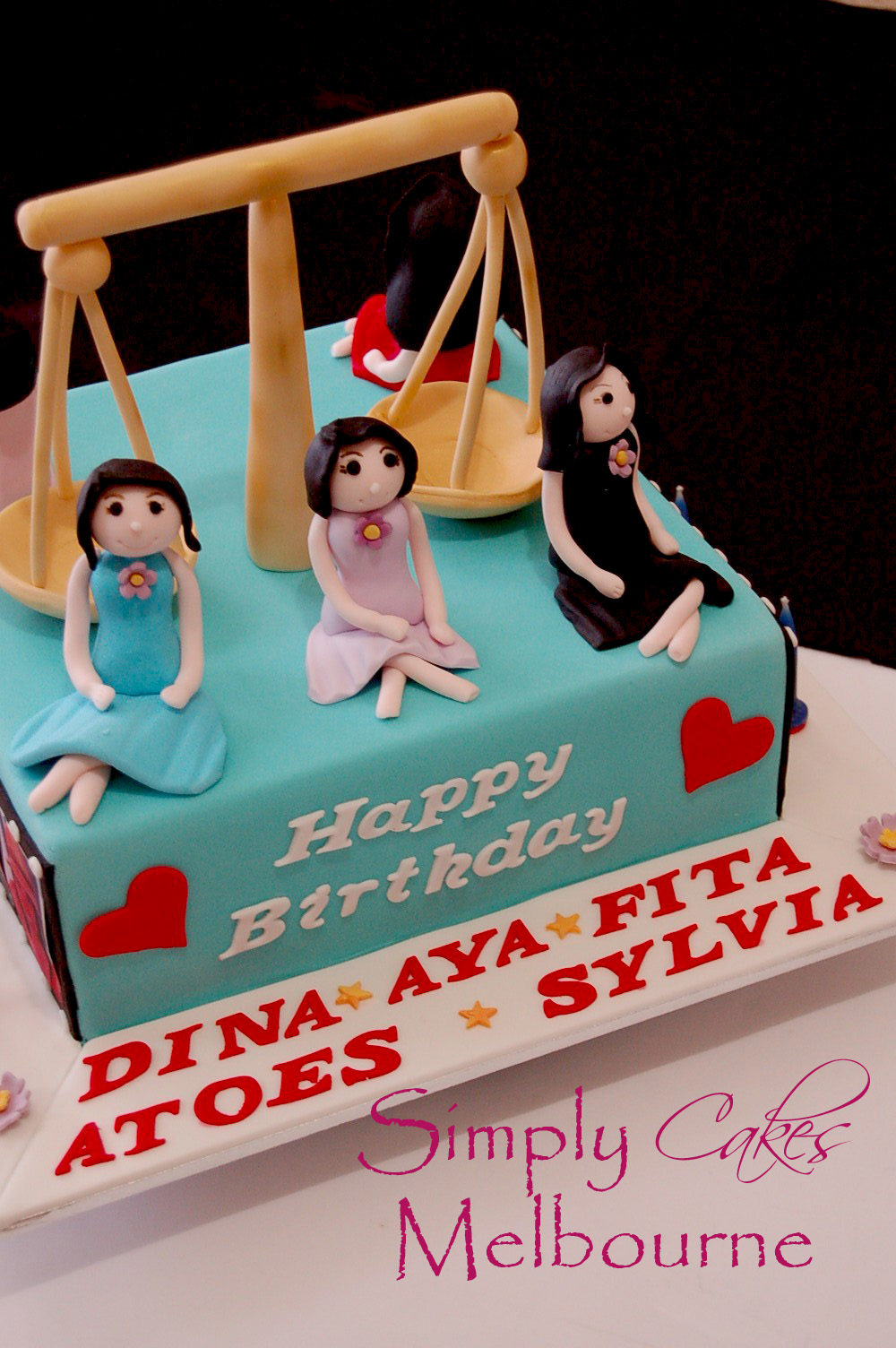 Simply Cakes Melbourne: Libra Cake themed for Libra girls birthday