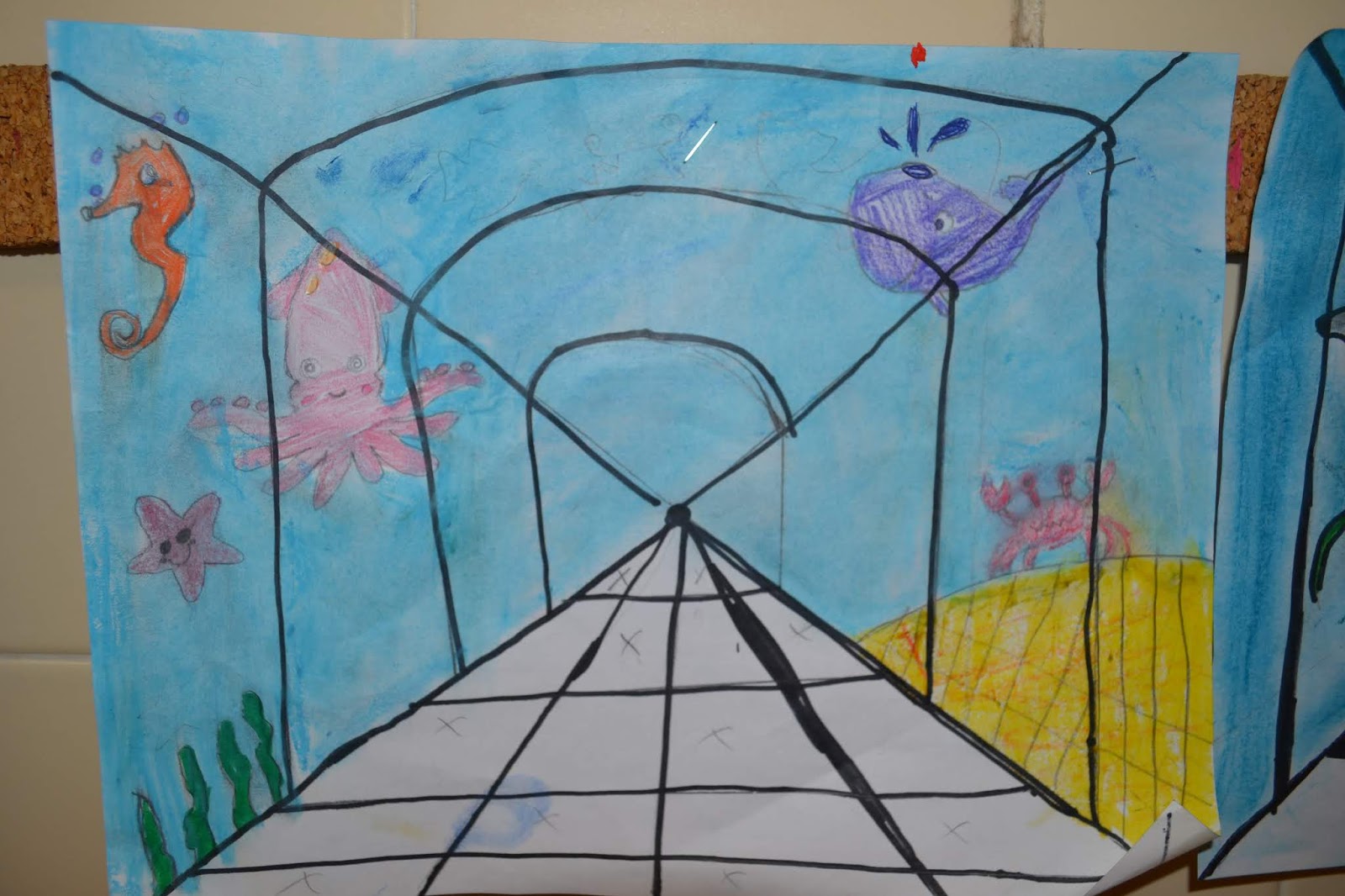 Boulevard Art Class: 5: One-Point Perspective Aquariums