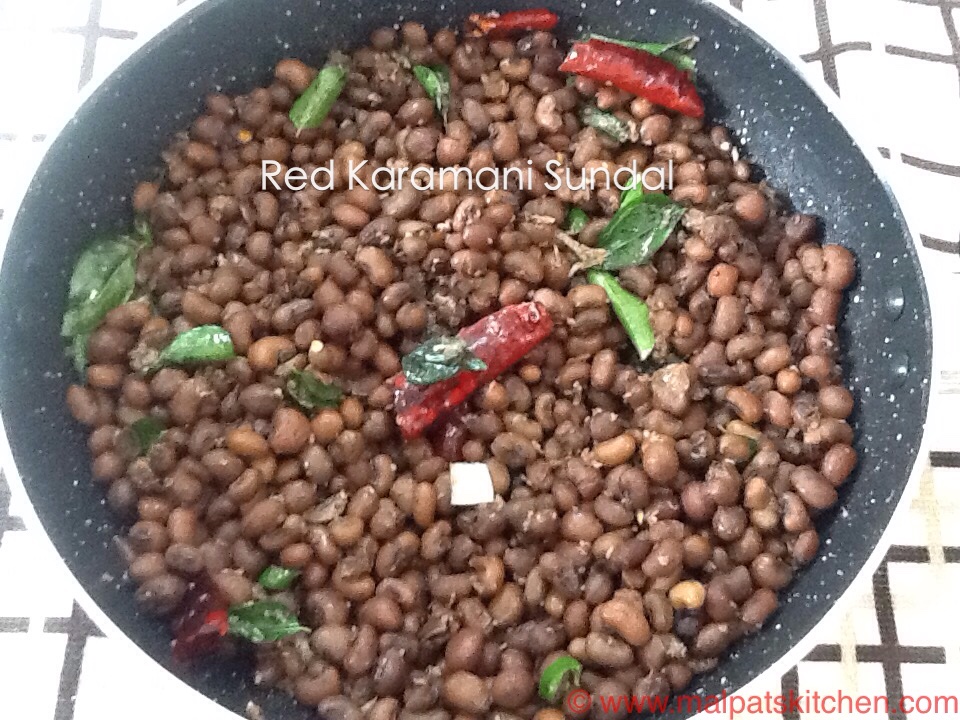 RED KARAMANI SUNDAL / BLACK EYED RED CHICKPEAS / COW PEAS ~ Malpats Kitchen