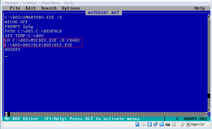MS-DOS 6.22, Disquetes e CD-ROM na VirtualBox 4.3 ~ QuaseHard