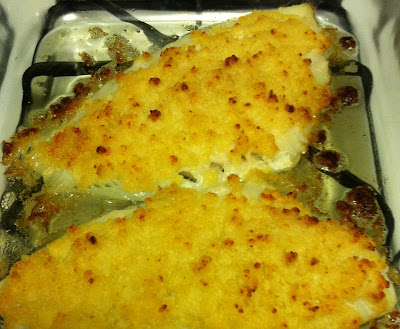 emily's recipe box: Baked Flounder with Parmesan Breadcrumb Crust