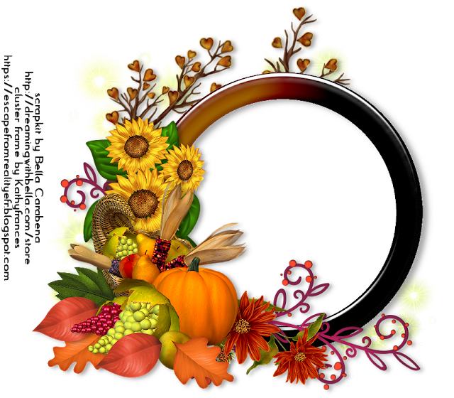 Escape From Reality Blog: FTU Autumn Cluster Frames by Kathyfrances