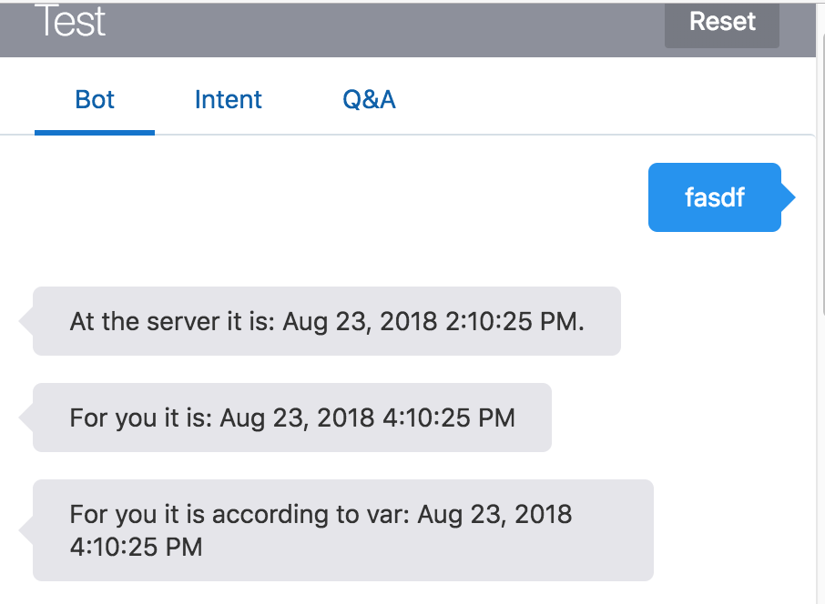 Chatbots: What time is it?
