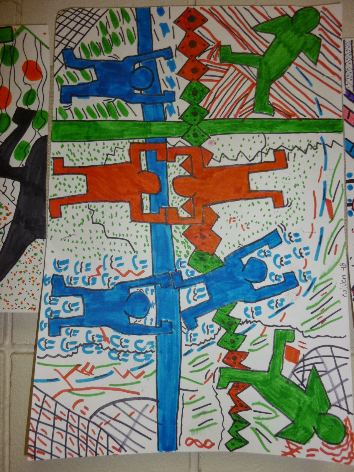 Mrs. Werner's Art Room: 4th Grade Keith Haring Figures