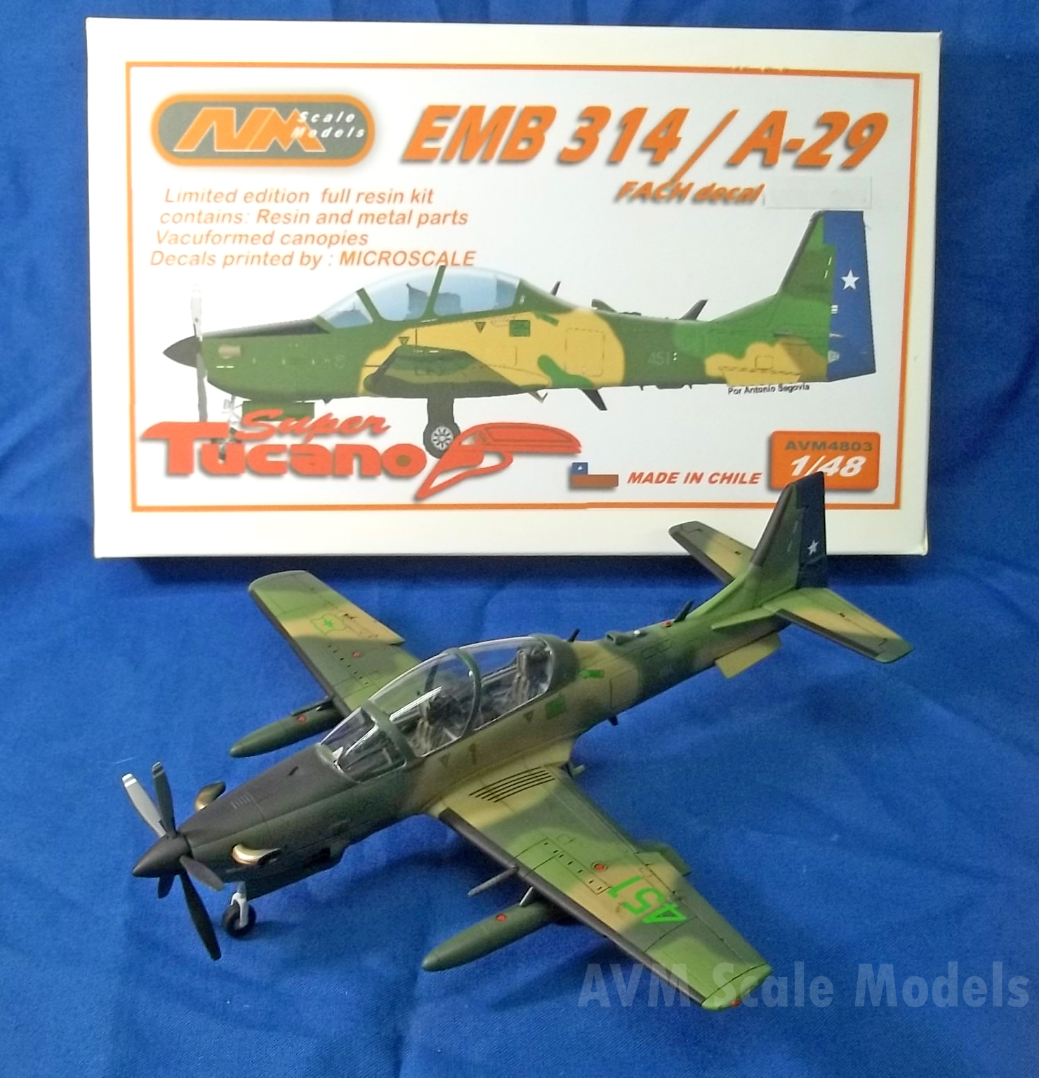 1/48 - Embraer EMB 314 / A-29 Super Tucano resin kit by AVM Scale ...