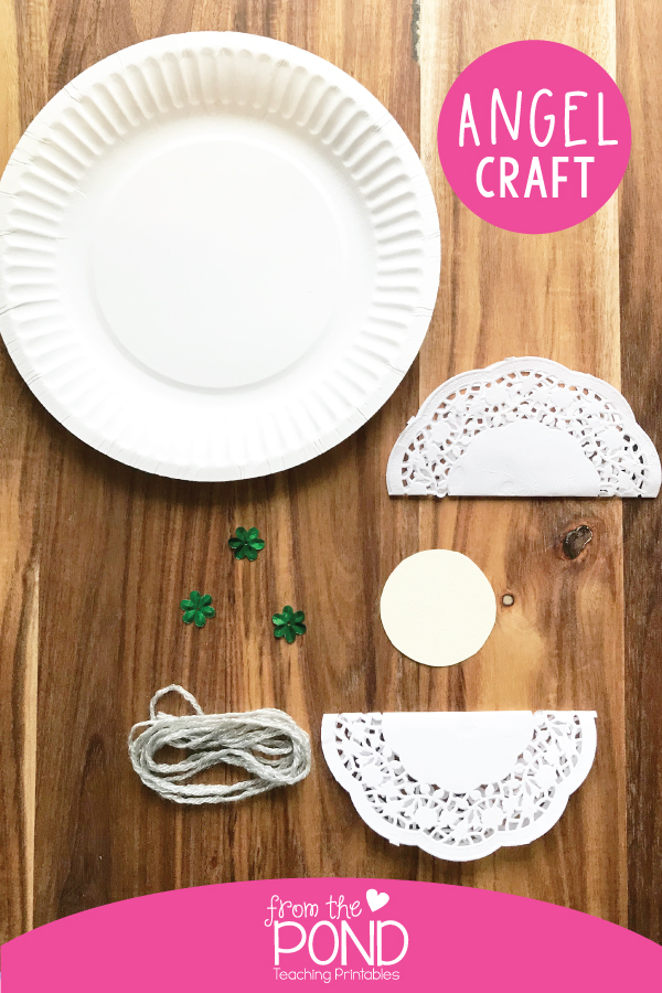 Paper Plate Angel Craft | From the Pond