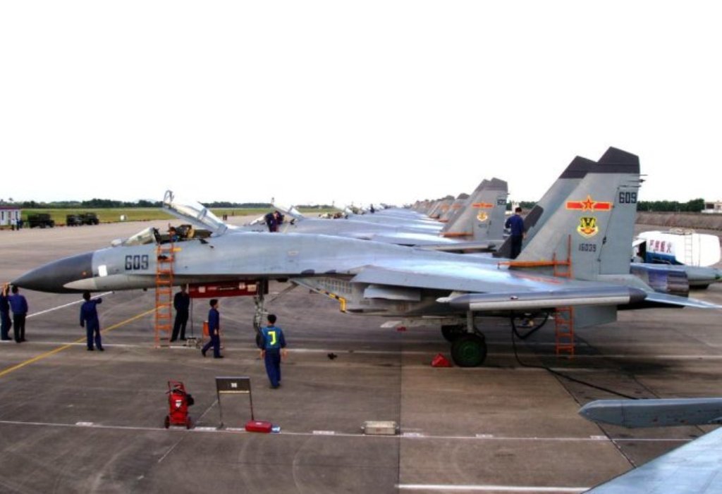 Chinese J-11B Fighter Jet Lineup | Chinese Military Review