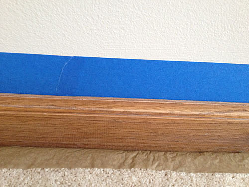 How To Paint Baseboards With Carpeting - The Red Painted Cottage