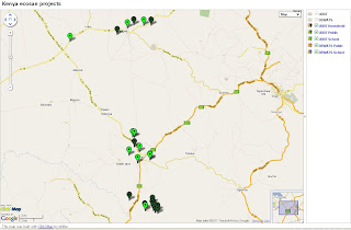 Ecosan Kenya Network: Maps of ecosan projects in Kenya