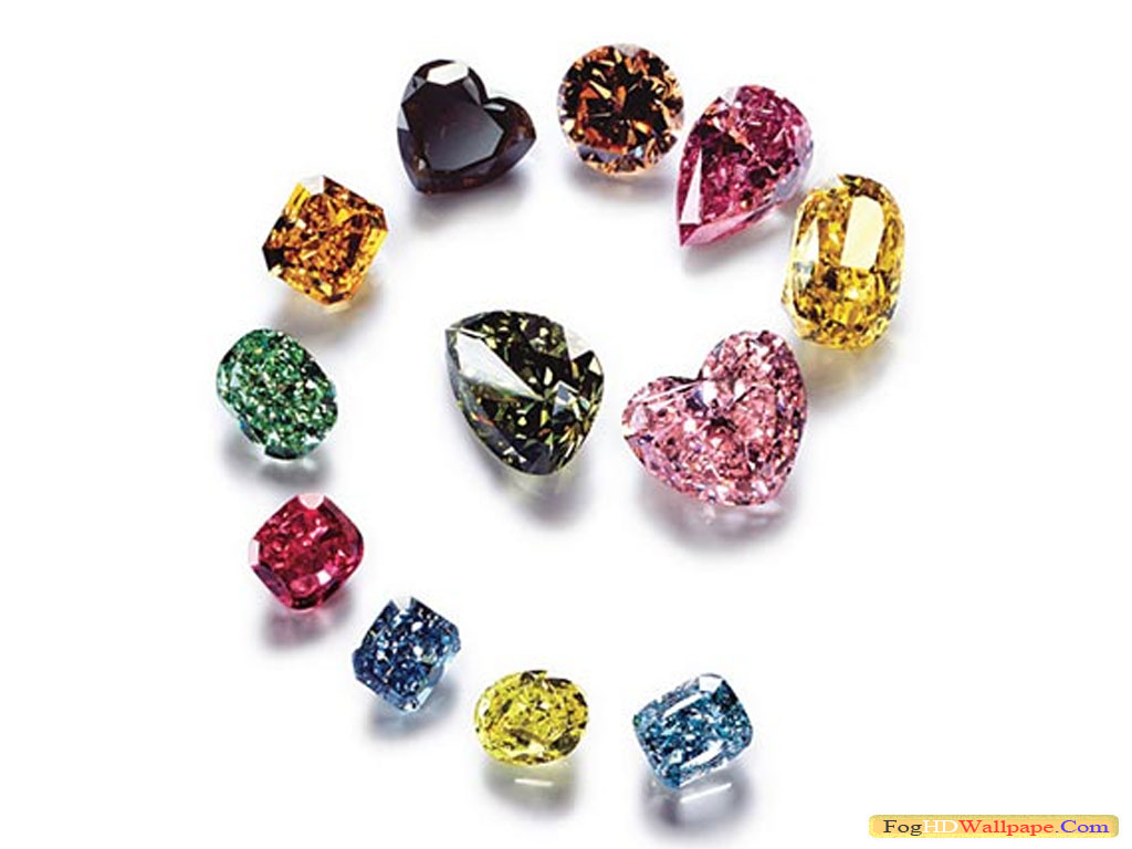 Diamonds Wallpaper Colorful