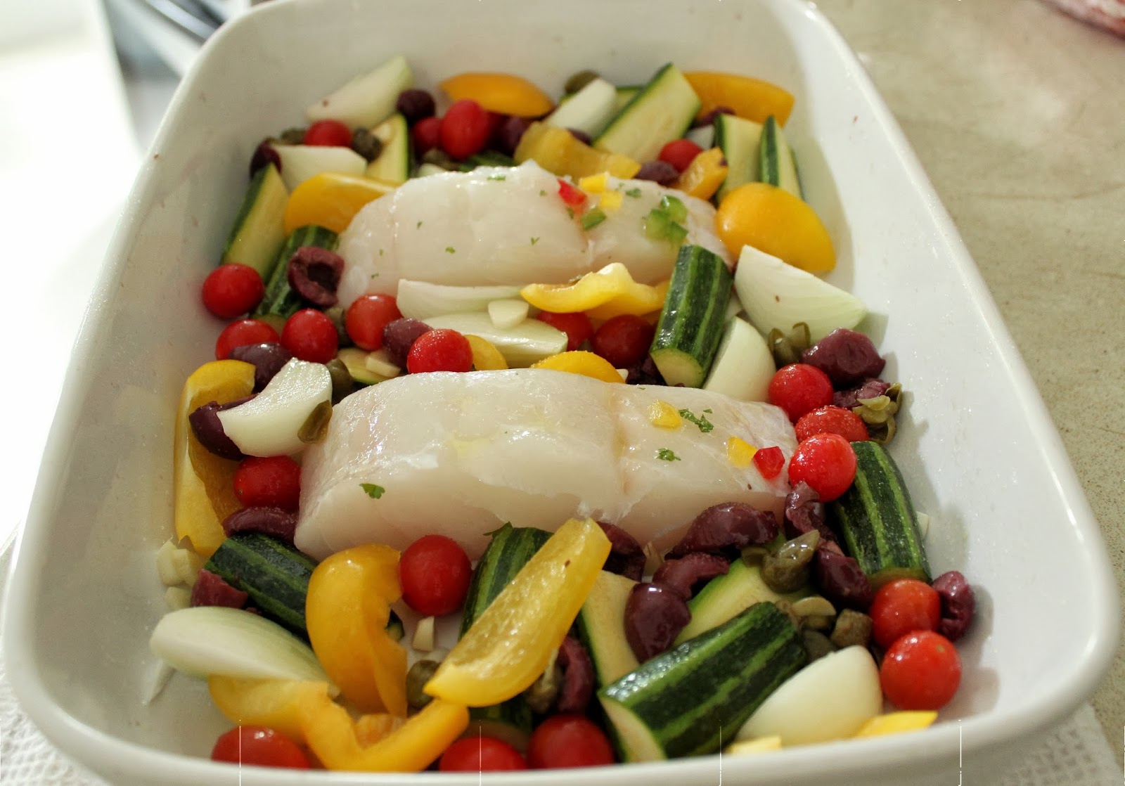 DOMESTIC GODDESSES: Grilled kingklip with Mediterranean veg
