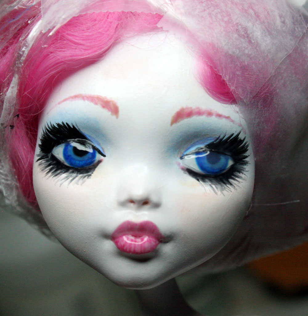 mymonstercrush: Custom Monster High Doll Face Painting