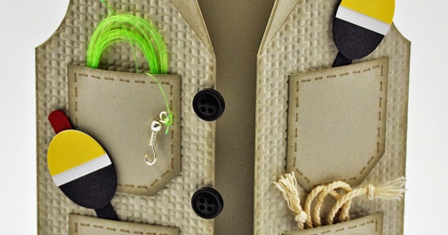 Splotch Design - Adding ink to paper!: Masculine Fishing Card