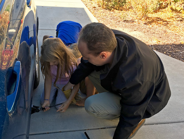 A school of fish: Teaching children to change a tire