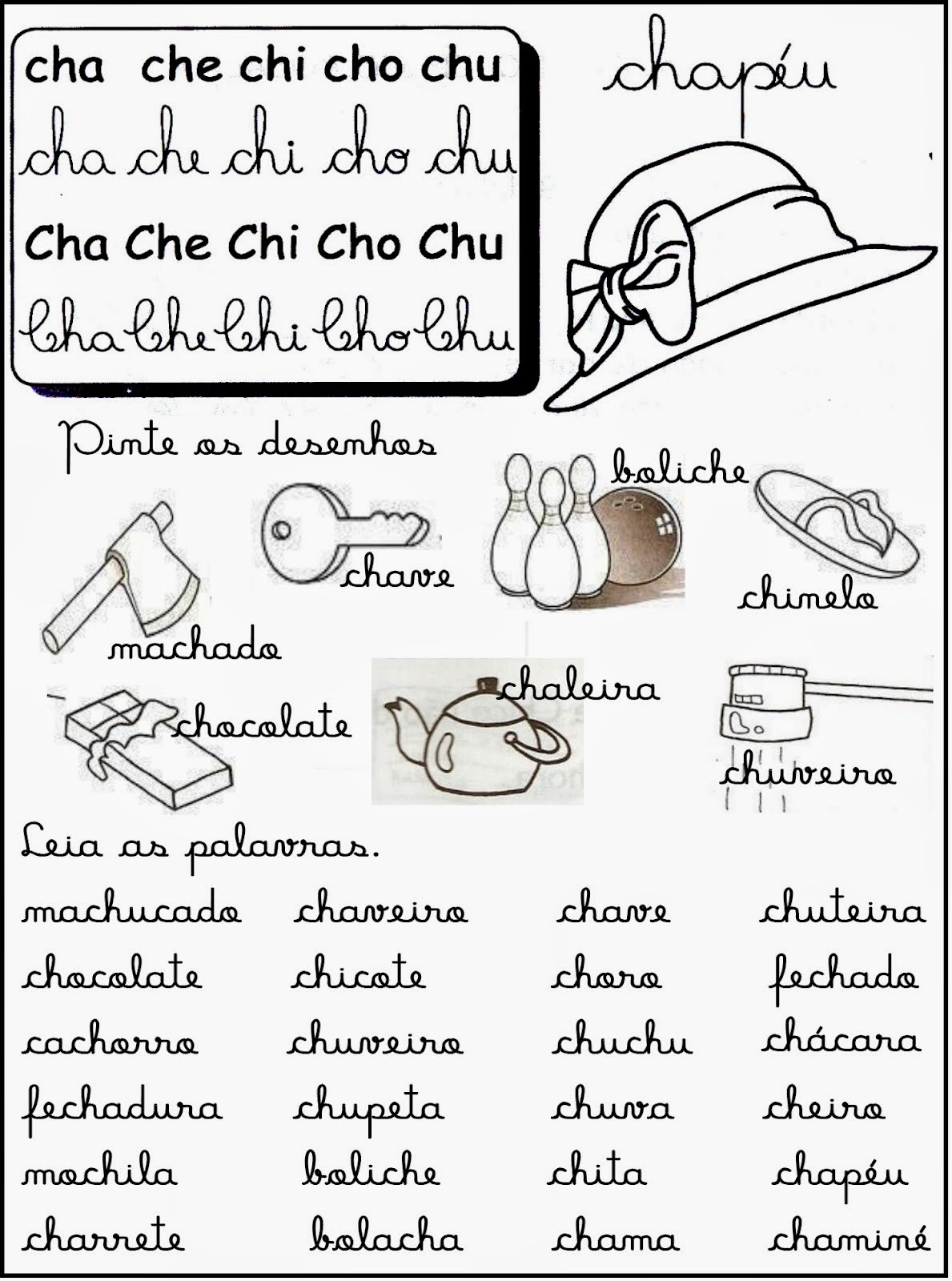 Nosso Espaço da Educação: Fichas de leitura em letra cursiva.