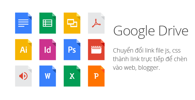 Cách lấy link file css, js từ Google Drive chèn vào web. - A4Manga