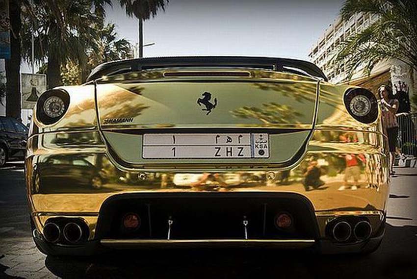 Amazing Gold Plated Ferrari 599 GTB Fiorano | Most Unbelievable ...