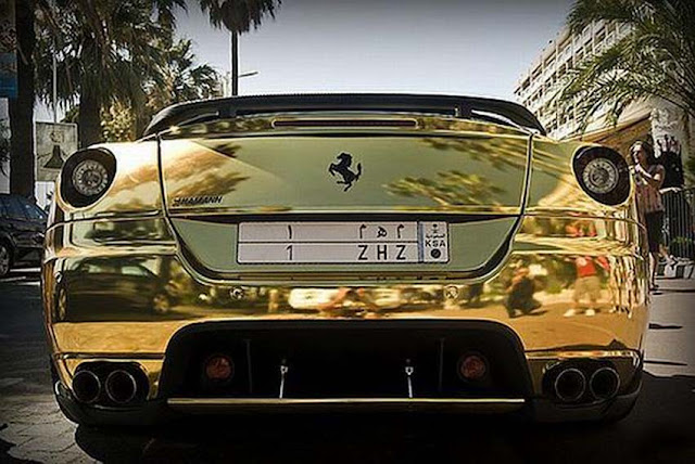 Amazing Gold Plated Ferrari 599 GTB Fiorano | Most Unbelievable ...