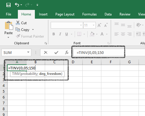 Cara Menentukan NIlai T tabel dan F Tabel Dengan Excel (Mudah dan ...