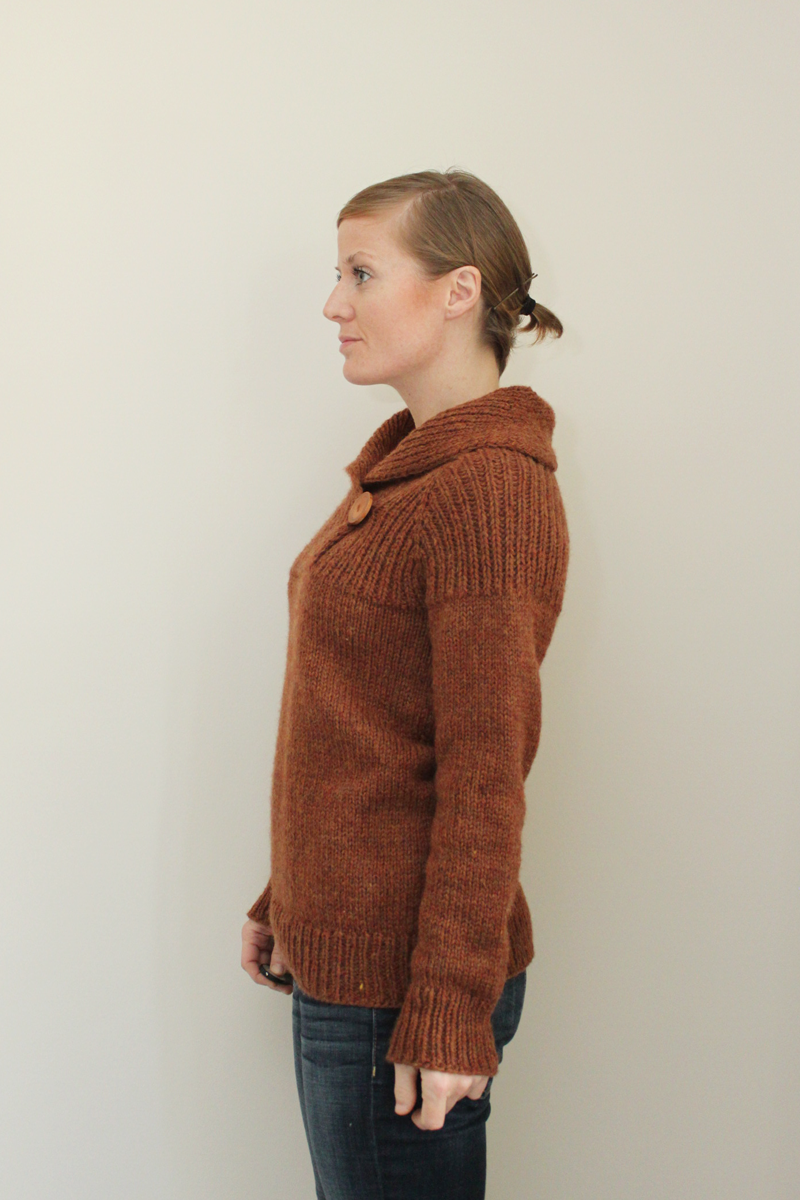Jane Richmond Blog: OFF THE NEEDLES / Fireside Pullover with Button Closure