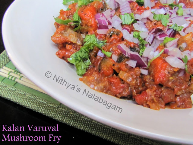 Kalan Varuval | Coimbatore Road side Mushroom Fry |Nithya's Nalabagam