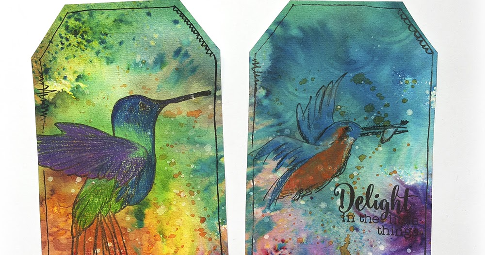 ARTplorations: WATERCOLOUR TAGS (with brushos) tutorial by Susanne