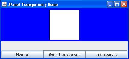 JPanel Transparency Demo ~ Java Program and Source Code Blog