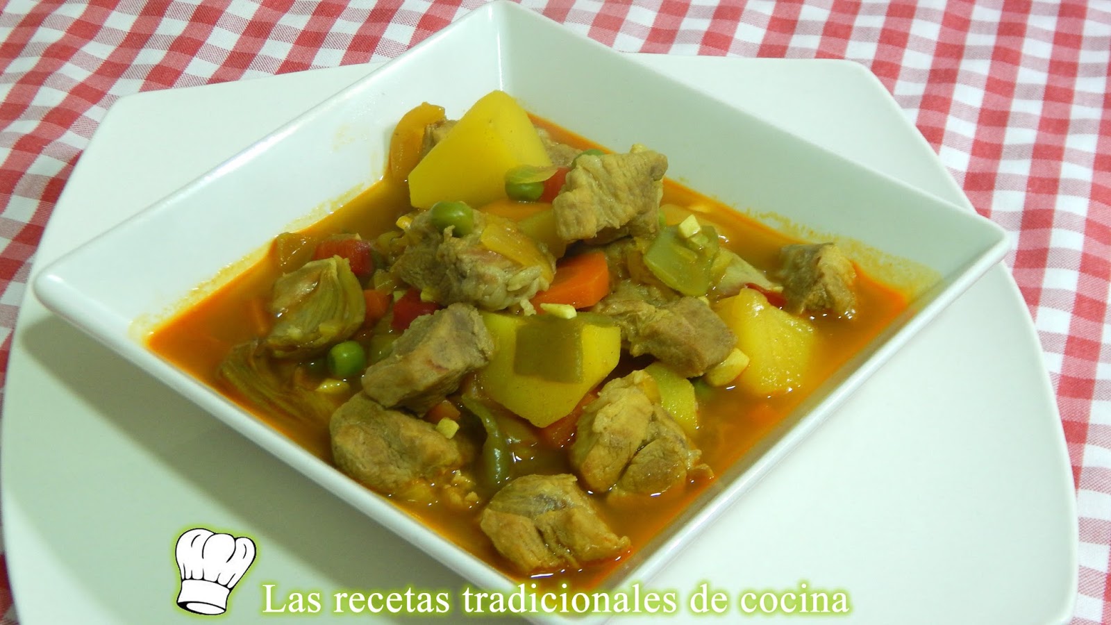 Receta de guiso de magro con verduras