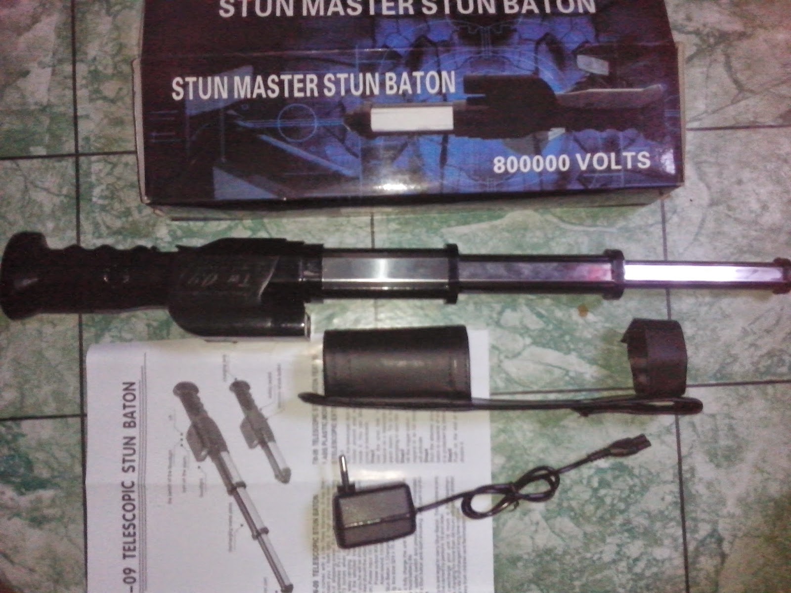 Alat setrum kejut listrik protec STUNGUN BATON TW 09 untuk keamanan ...