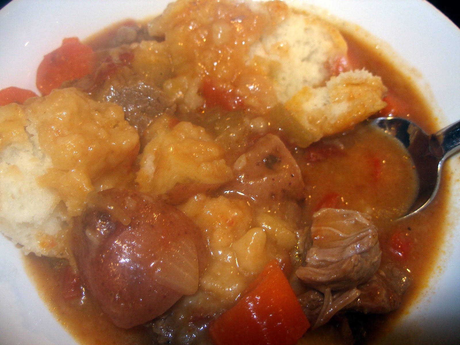 It's all good.: Beef Stoup and Dumplings