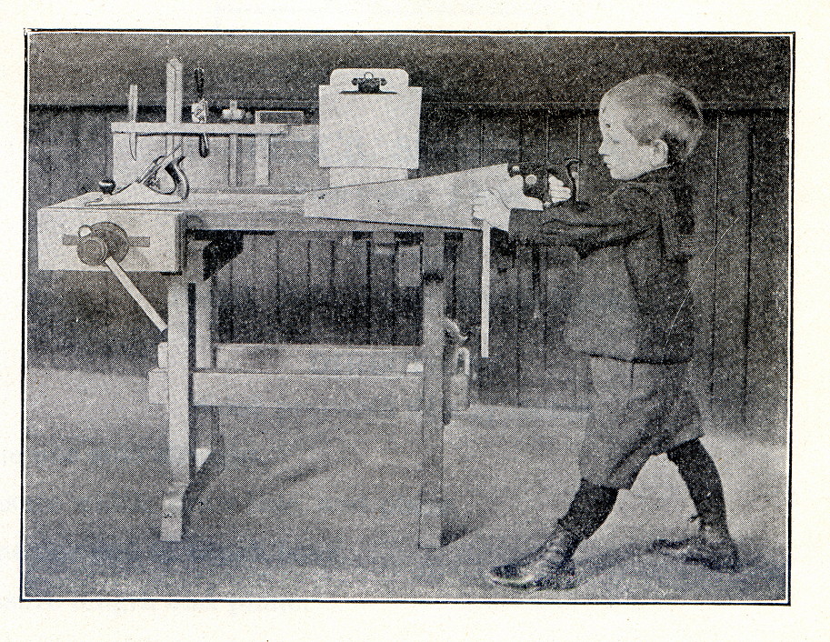 Wisdom of the Hands: boy with saw.