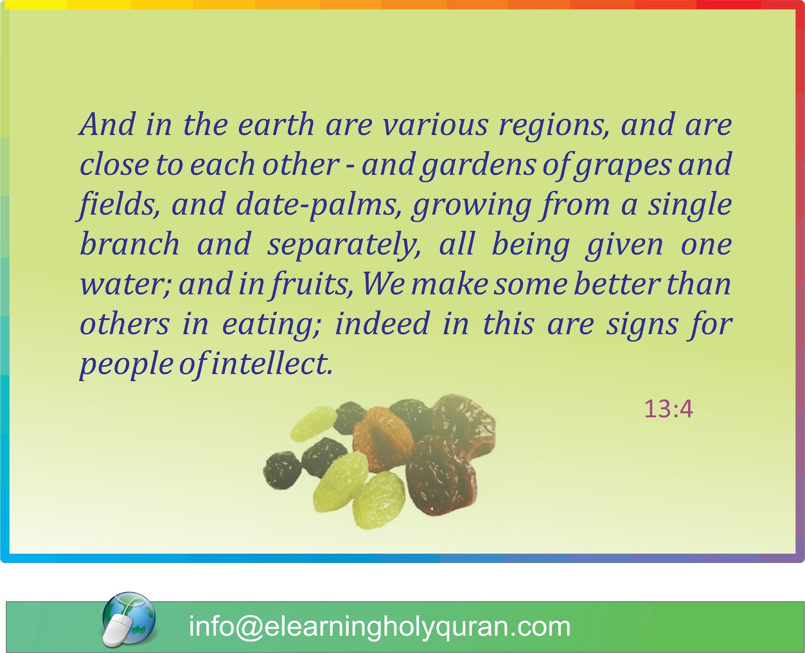 Surah Al-Raad verse no 4