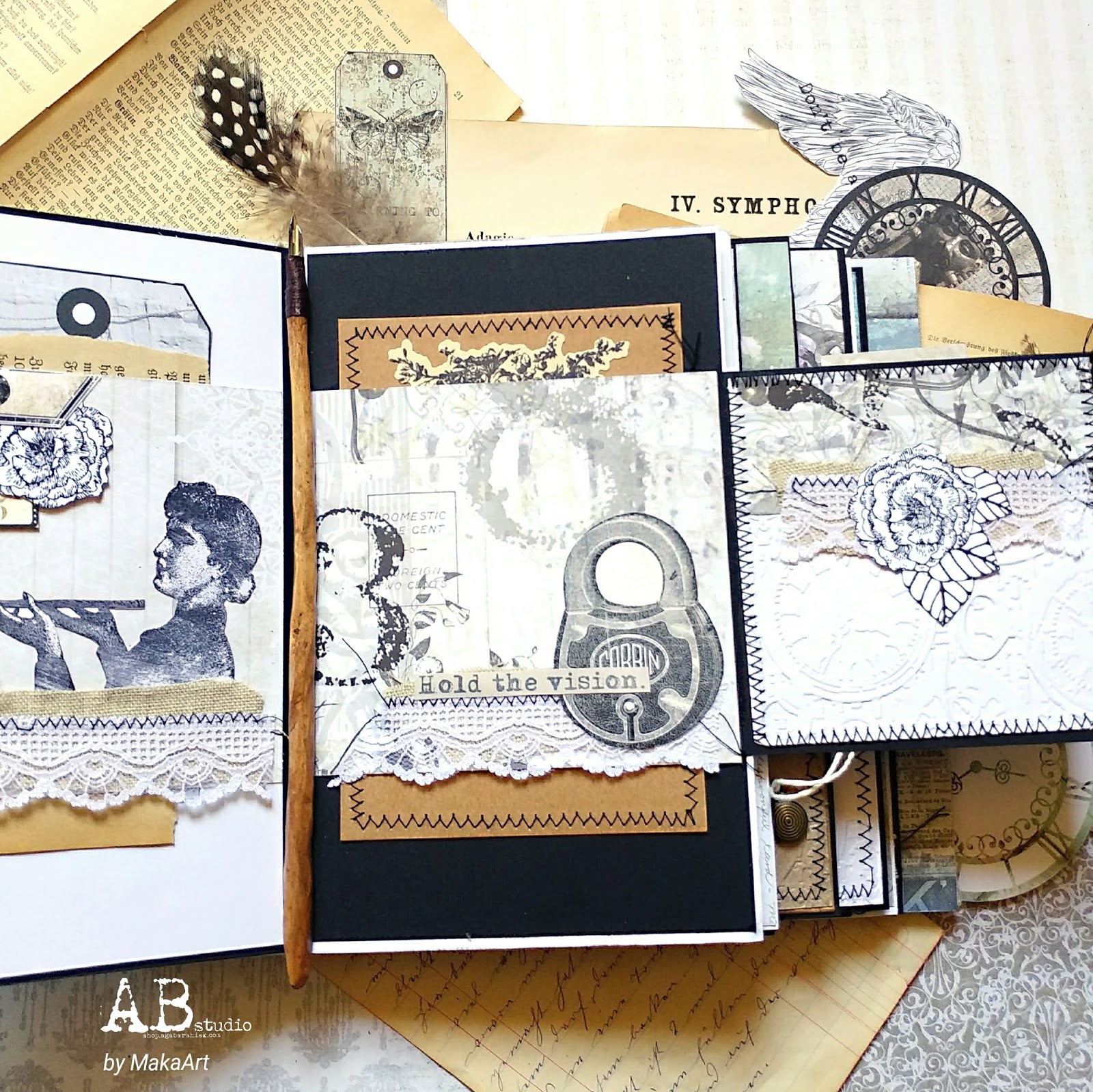 My journey through the mixed media world...: Junk Book "Share the good ...