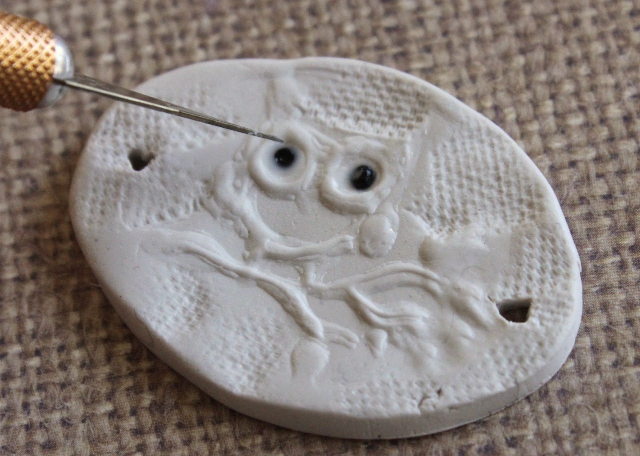 Zirias Creations Handmade Jewelry Tutorials: Textured Polymer Clay Owl ...