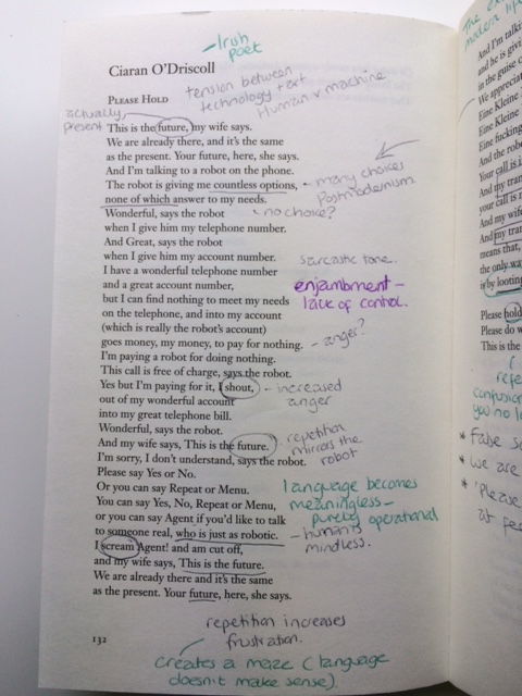 HASN A Level English Literature: 'Please Hold'