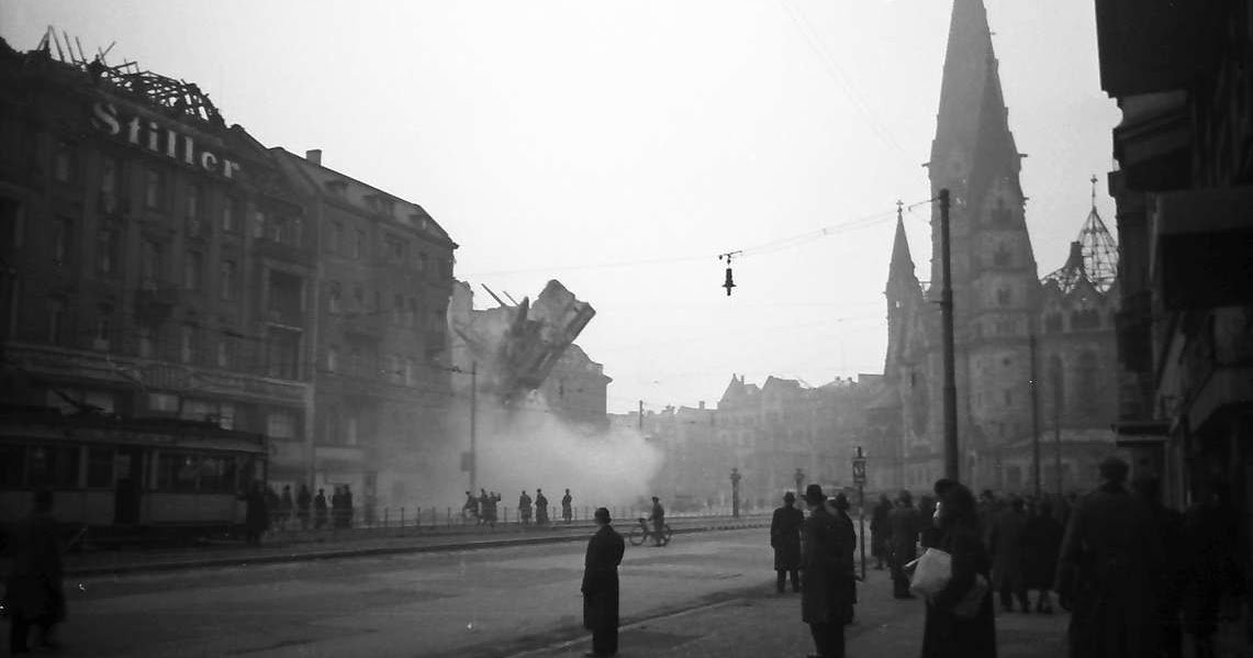 1942. Londoners Say They Feel No Sympathy for Germans Under RAF Raids