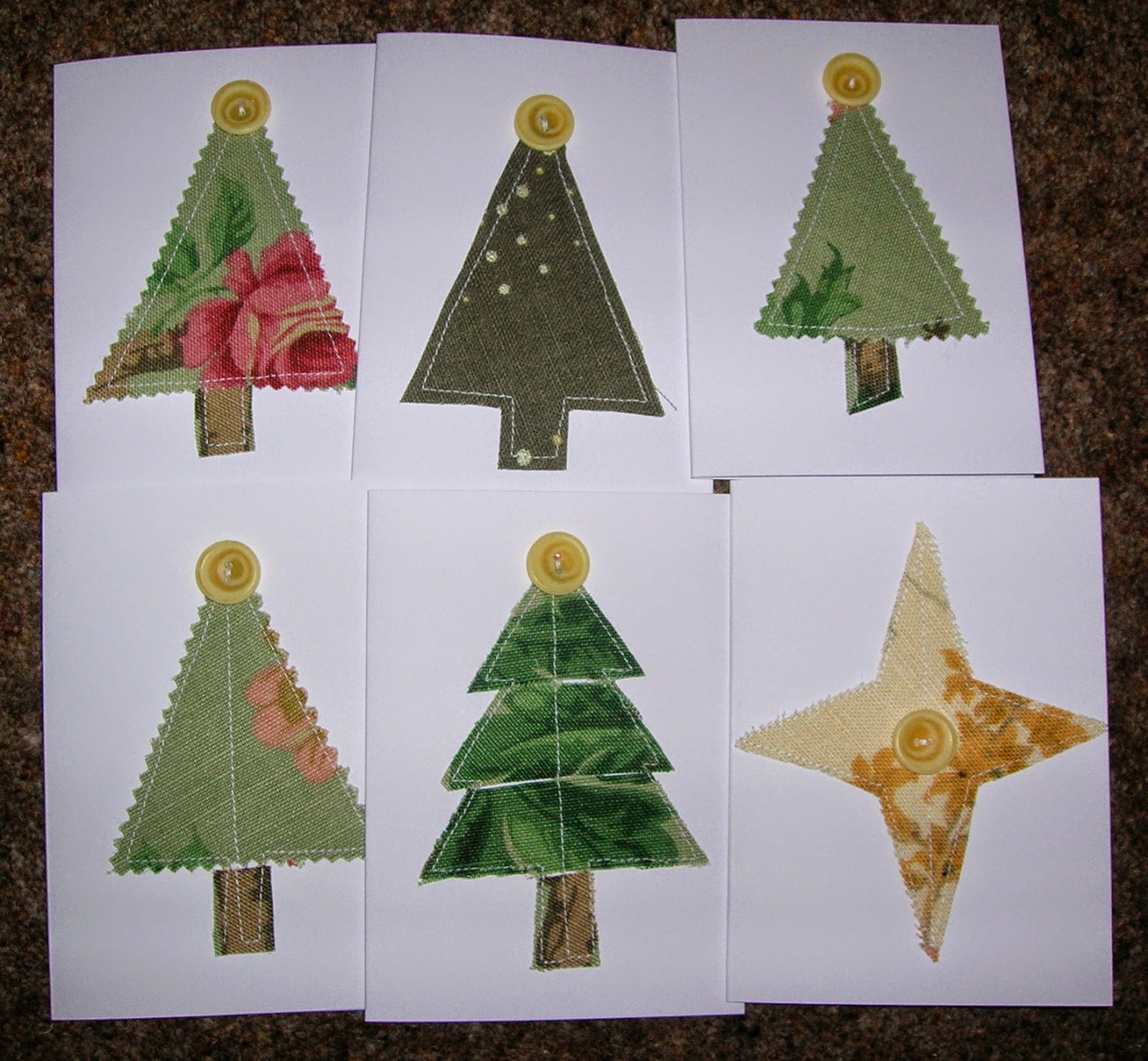 Sew Ruthie Style: Fabric Scrap Christmas Cards